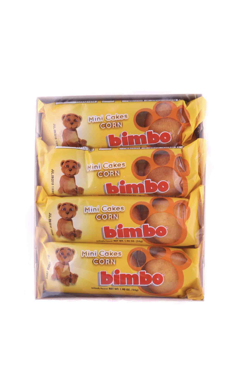 BIMBO - Mini Cake MAÍZ (4 paquetes) - Snack Box PR